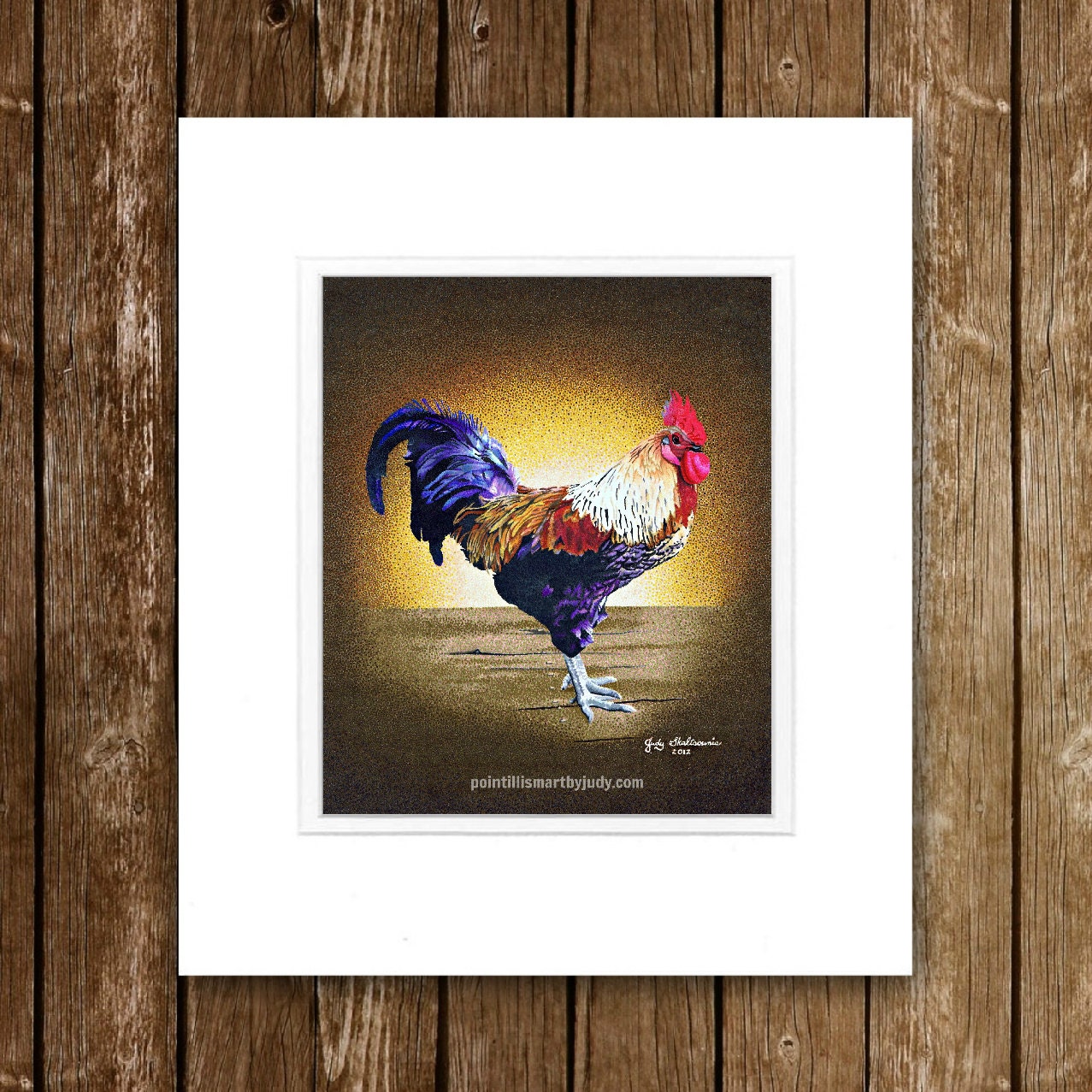 Rooster Ren Art Print - Etsy