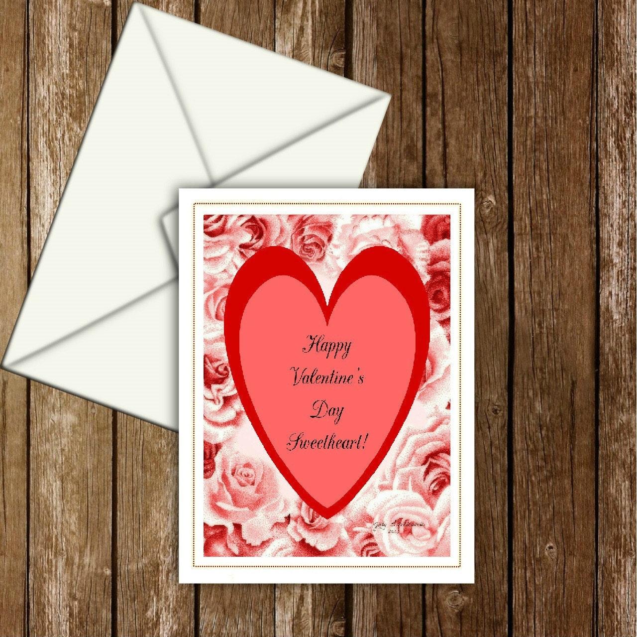 Happy Valentine's Day Card - Etsy