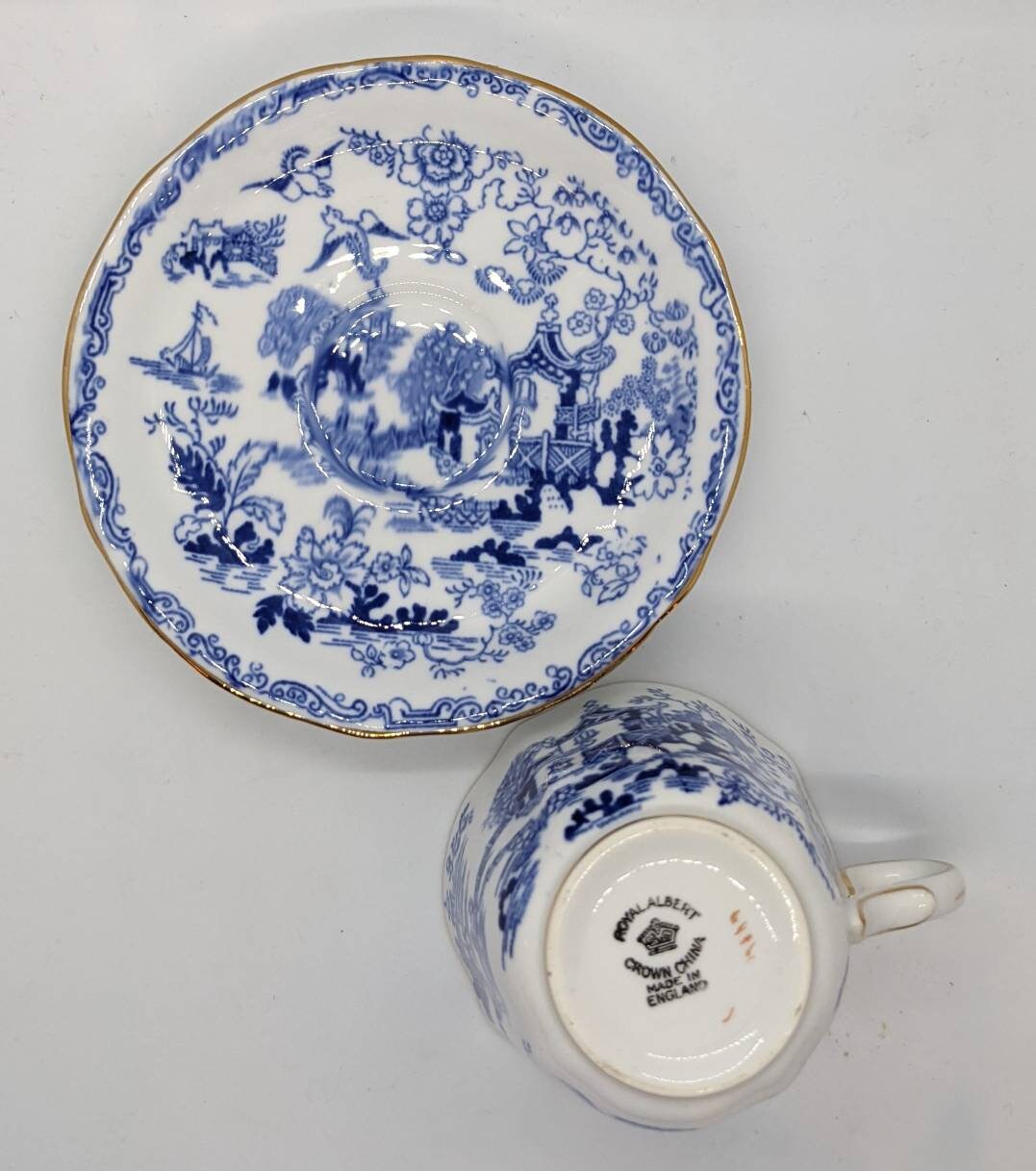 Vintage Royal Albert Crown China. Blue Willow Pattern. Circa 1930. - Etsy