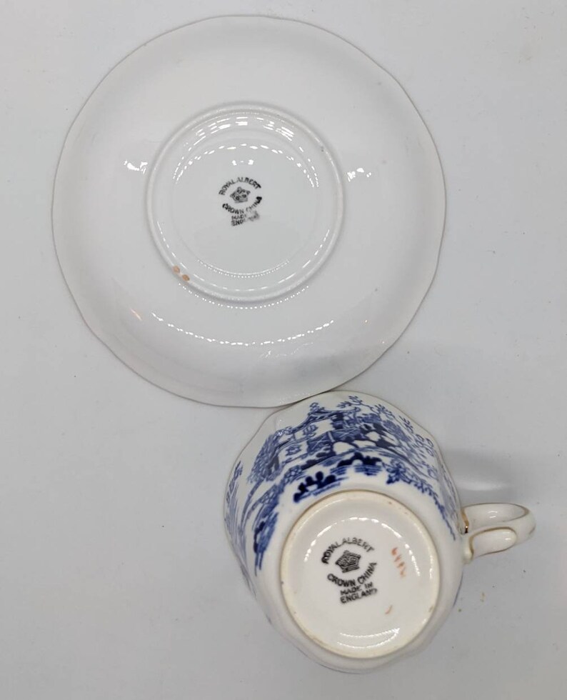 Vintage Royal Albert Crown China. Blue Willow Pattern. Circa 1930. - Etsy