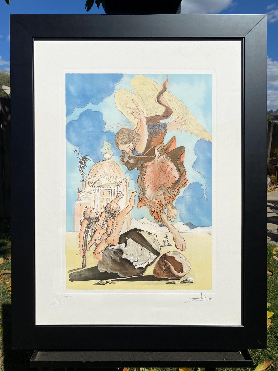 Salvador Dalí Hand-signed 'eternal Angel' 1983 Lithograph Etching ...