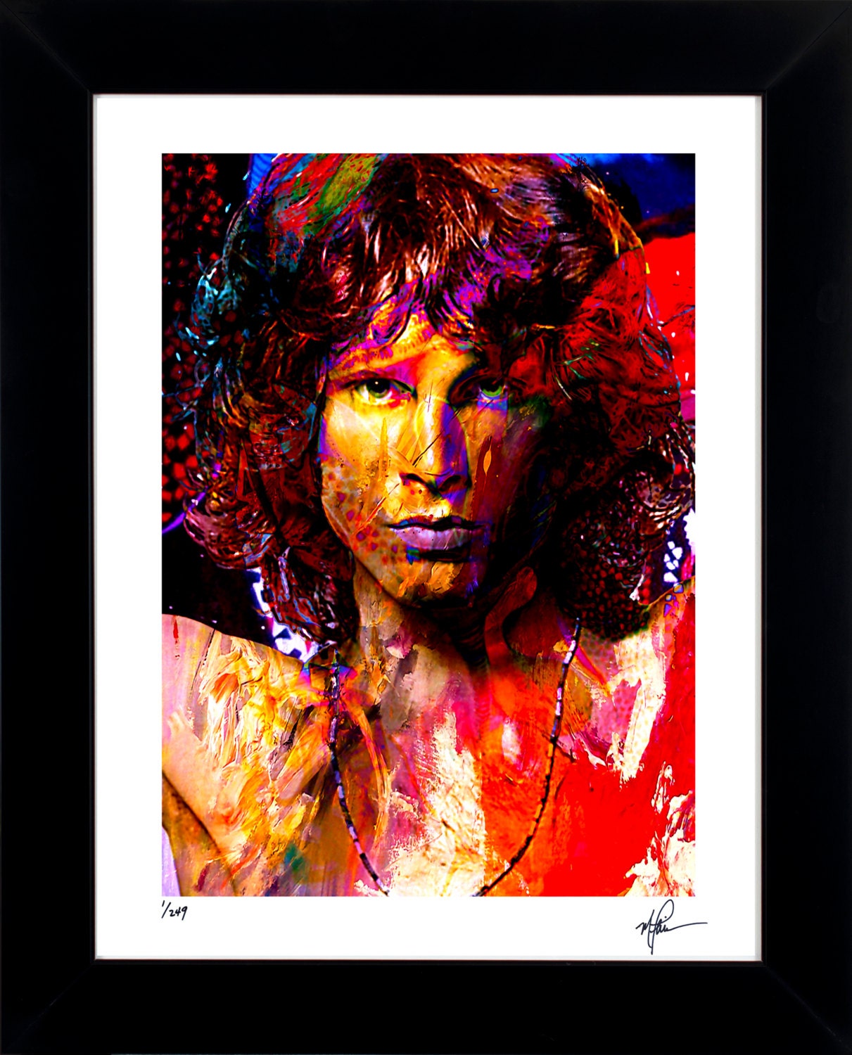 Jim Morrison Art Prints Wall Decor - Framed Limited Edition Art by Mark ...