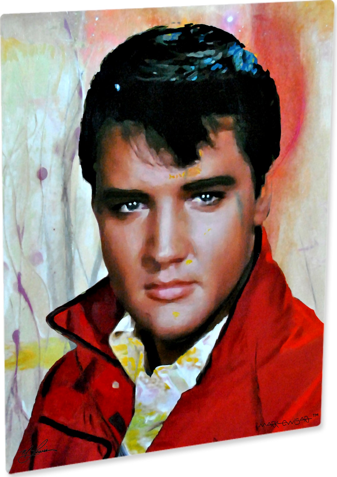 Elvis Presley Wall Art Print on Aluminum - Vibrant Pop Wall Art for ...