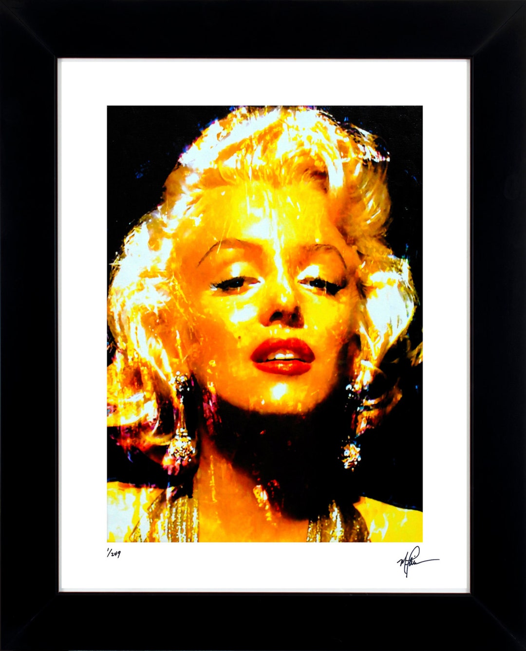 Marilyn Monroe Wall Art Print Abstract Artwork Signed Framed Print Art ...