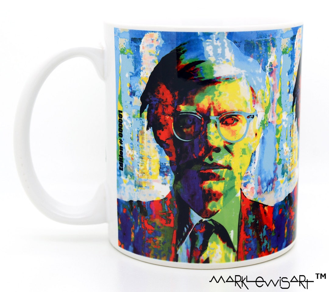 Andy Warhol Mug Signed by Mark Lewis Art ® Collectible Coffee Cup (four ...