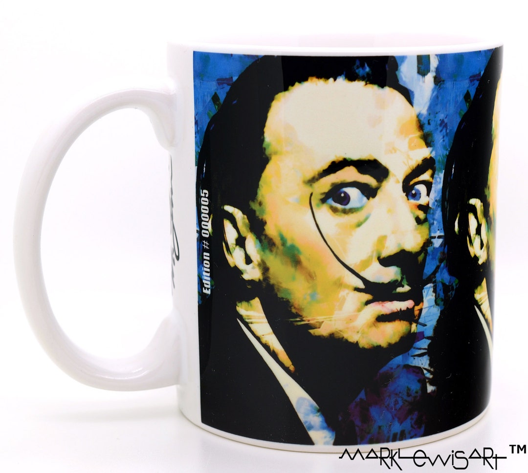 Salvador Dali Mug Signed by Mark Lewis Art ® Collectible Coffee Cup ...