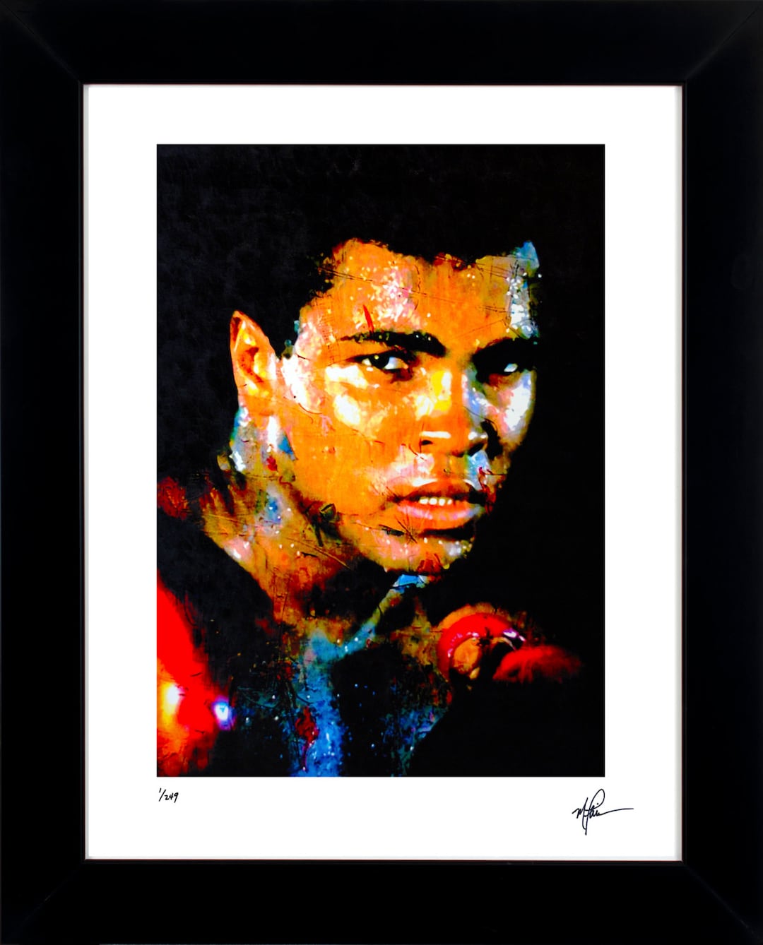 Muhammad Ali Art Print Abstract Artwork Signed Framed Print Art by Mark ...