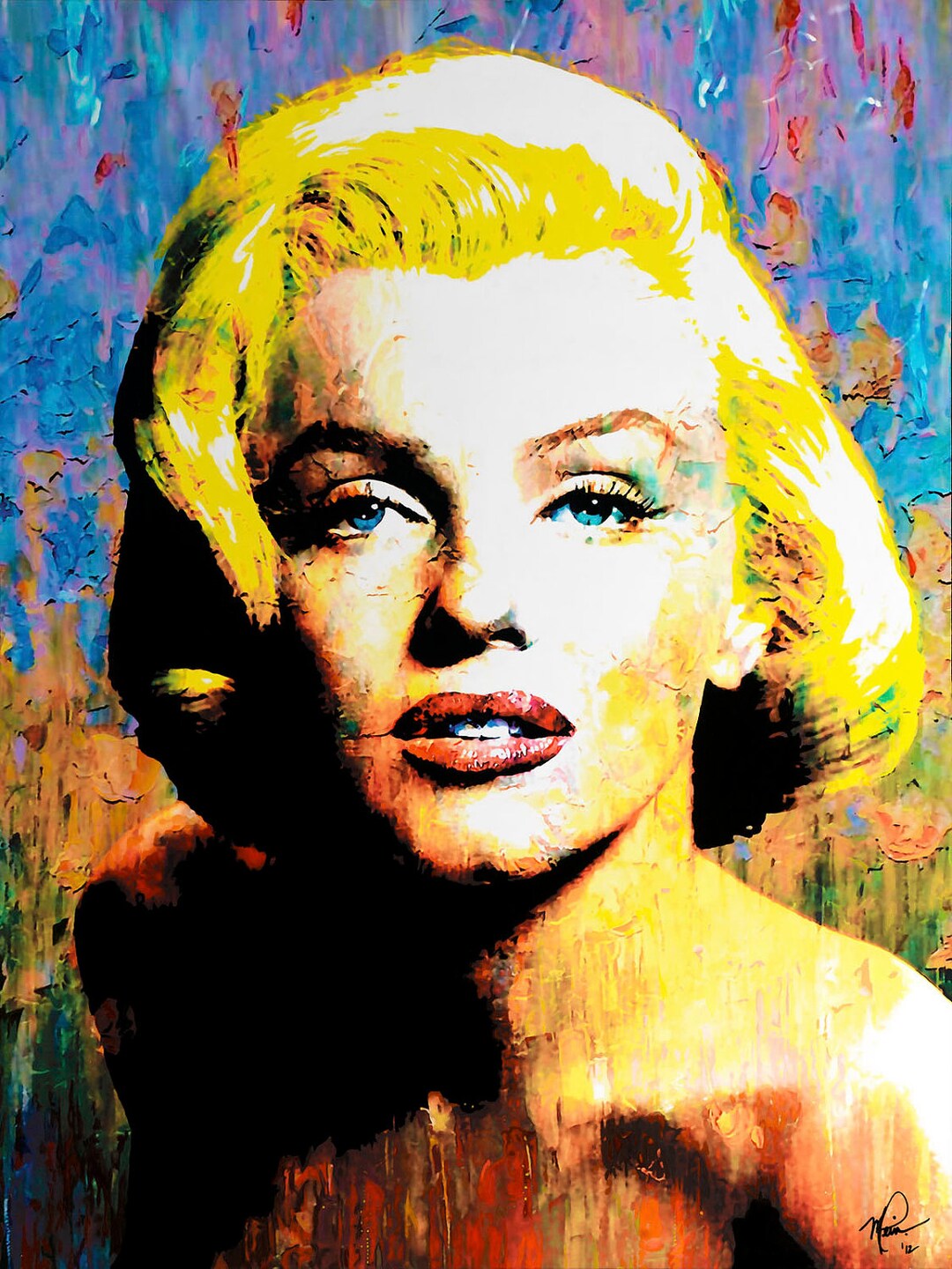 Marilyn Monroe Wall Art Print | Framed Limited Edition Giclee on Canvas ...