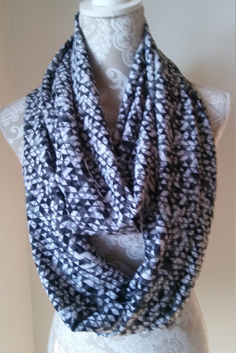 Womens Chiffon Infinity Scarf, Womens Scarves, Printed Scarf, Long ...