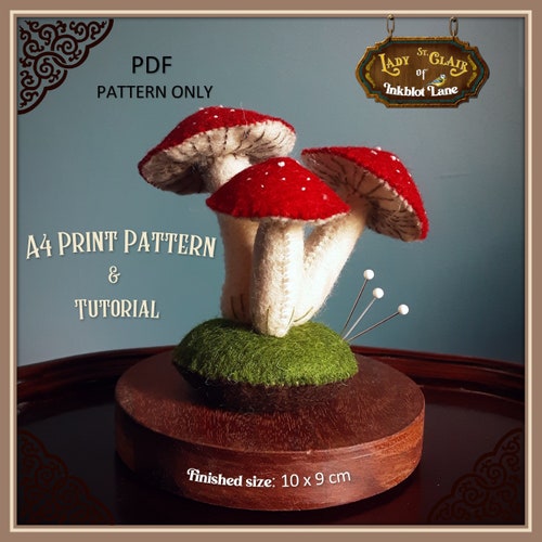 MUSHROOMS and LEAVES Sewing Pattern. PDF Pattern and Tutorial. - Etsy