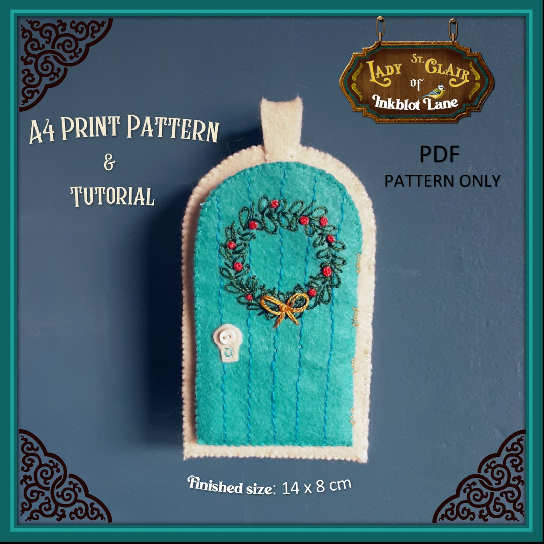 Hanging Door Gift Card Pouch SEWING PATTERN & Tutorial PDF Instant ...