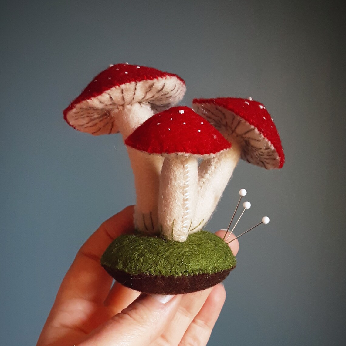 Mushrooms and Moss Pin Cushion SEWING PATTERN & Tutorial PDF Instant ...