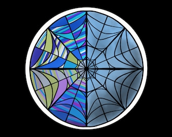 Wednesday Stained Glass Window - Etsy UK