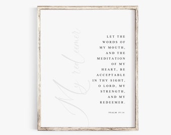 Psalm 19 14 - Etsy