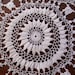 Vintage 19 Round Doily, White Crocheted Doily, Large Round Doily, Round ...