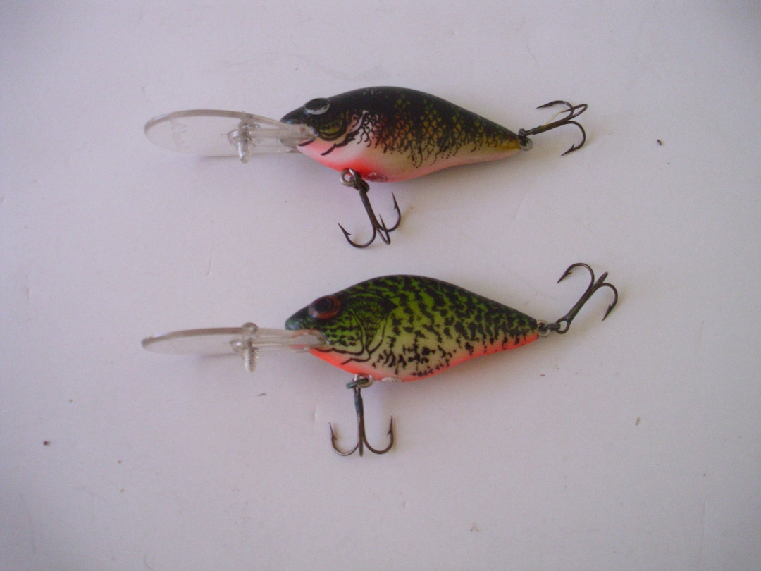 Two Vintage Lazy Ike Co. Fishing Lures, Older Style Natural Ike Lures ...