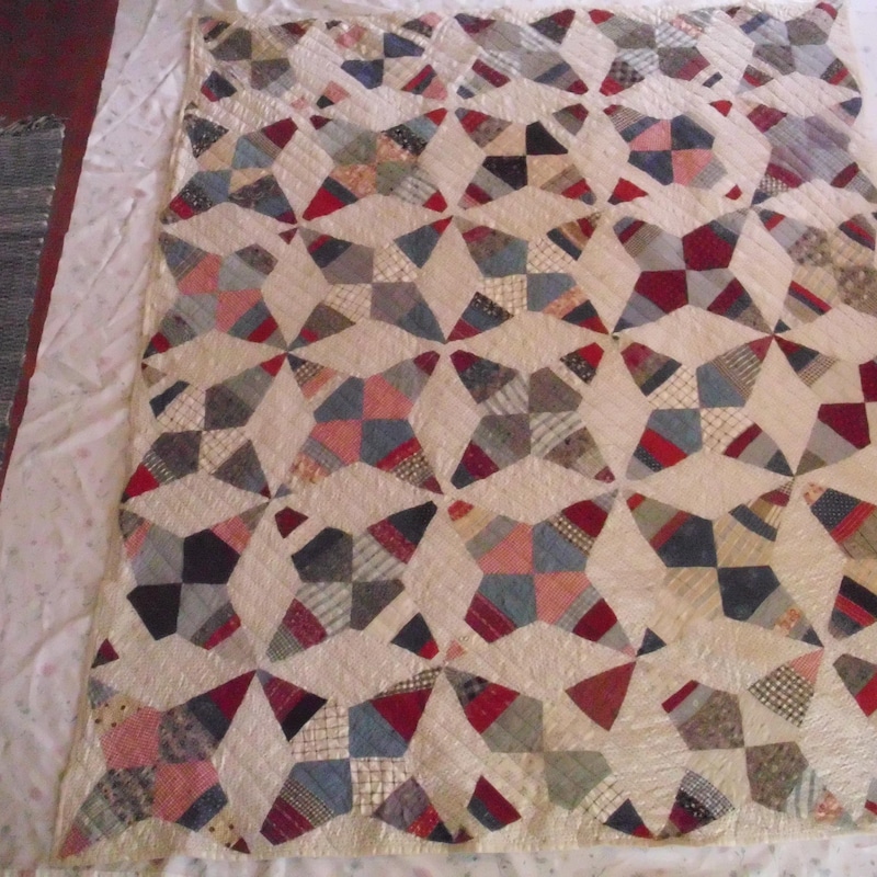 Primitive Quilt - Etsy