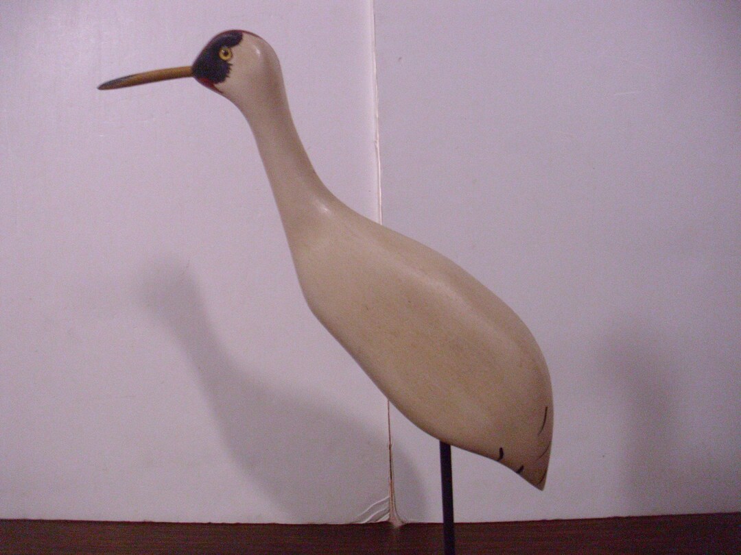 Handmade Wood Carving, Carved Shore Bird, Bird Carving, Ducks and Birds ...