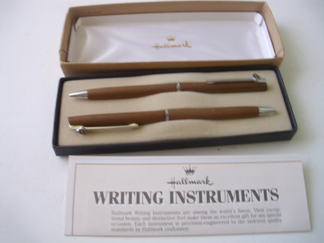 Vintage Hallmark Pen and Pencil Set, AMOCO Emblem Pen and Pencil Set ...