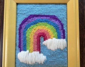 Rainbow Needlepoint - Etsy