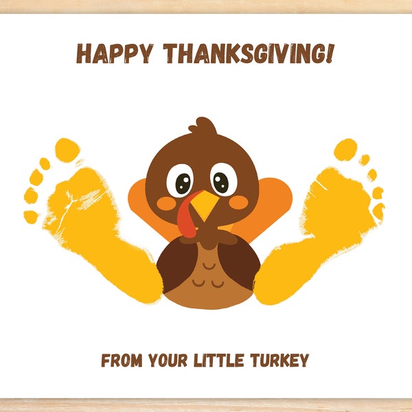 Kids Footprint Art - Etsy