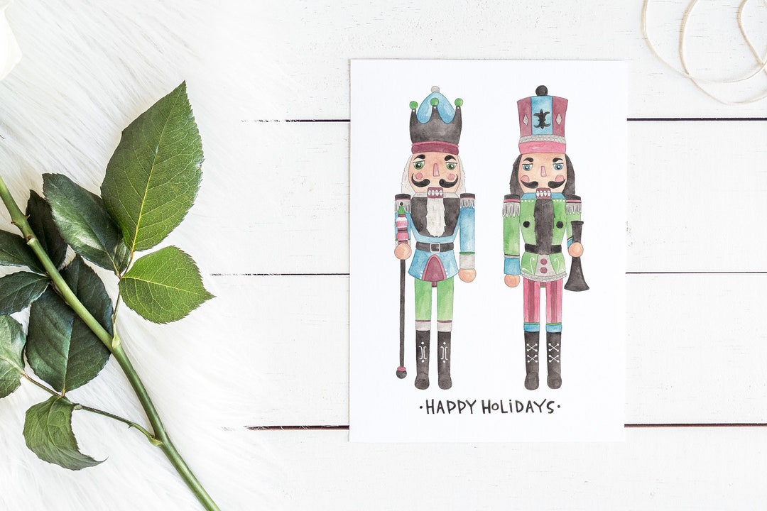 Holiday Nutcracker Watercolor Illustration - Etsy