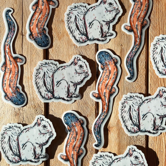 Paper & Party Supplies White Squirrel Vinyl Sticker Paper etna.com.pe