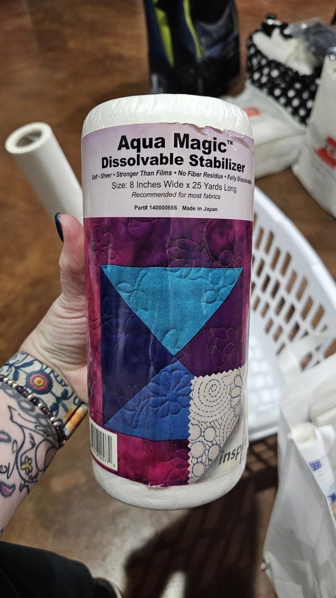 NEW Inspira Aqua Magic Dissolvable & Cut-a-way Stabilizer 8" X 25' - Etsy