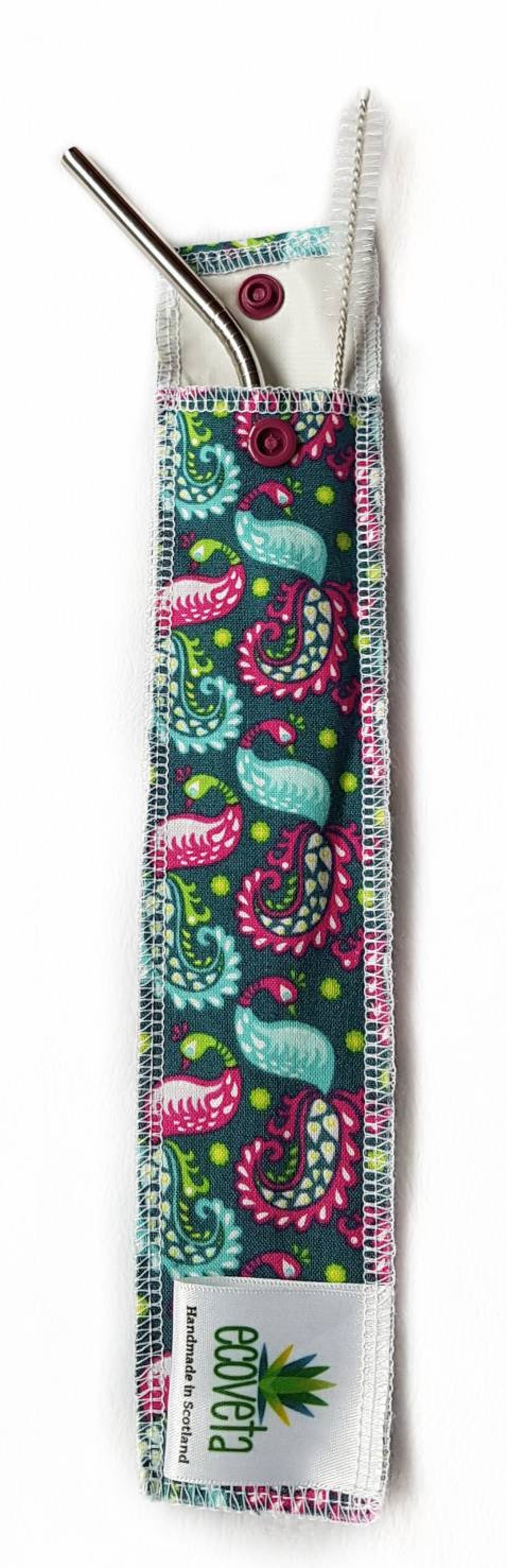 Zero Waste Reusable Straw Pouch Two Sizes Available. | Etsy