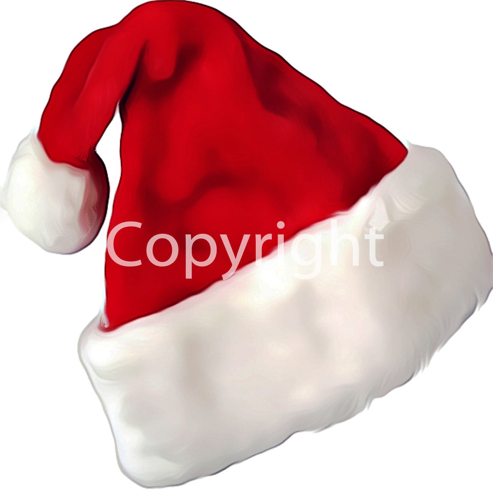 Santa Hat Clip Art, Christmas Digital Download, Printable - Etsy