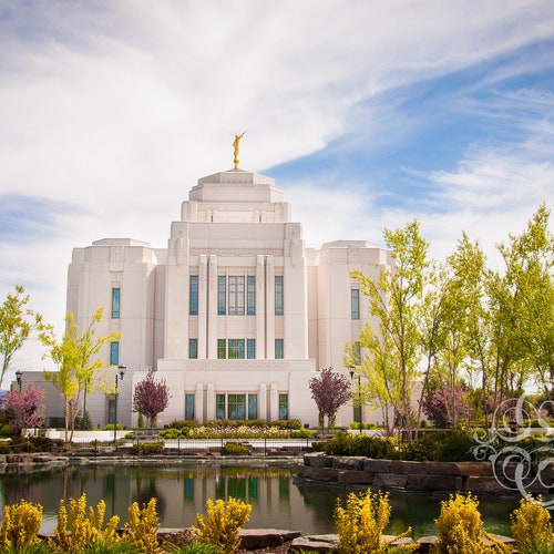 Meridian Idaho Temple Digital Image - Etsy