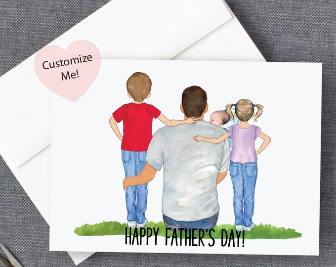 Father's Day Card Custom Happy Fathers Day Card Dad - Etsy