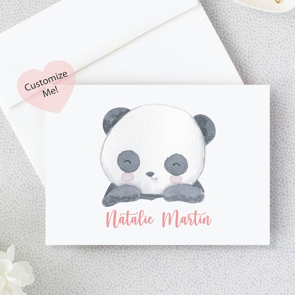Panda Note Cards - Etsy