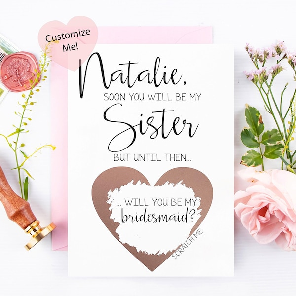 Sister In Law Bridesmaid Proposal Etsy