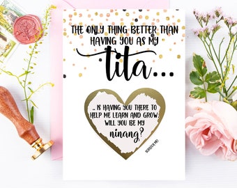 Ninang Card - Etsy UK