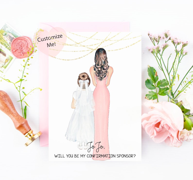 Confirmation Sponsor Proposal Card - Custom Will You Be My Confirmation ...