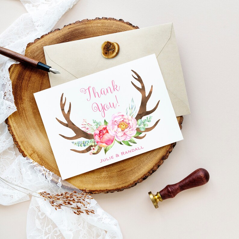 Personalized Thank You Cards Rustic Farmhouse Wedding Thank - Etsy