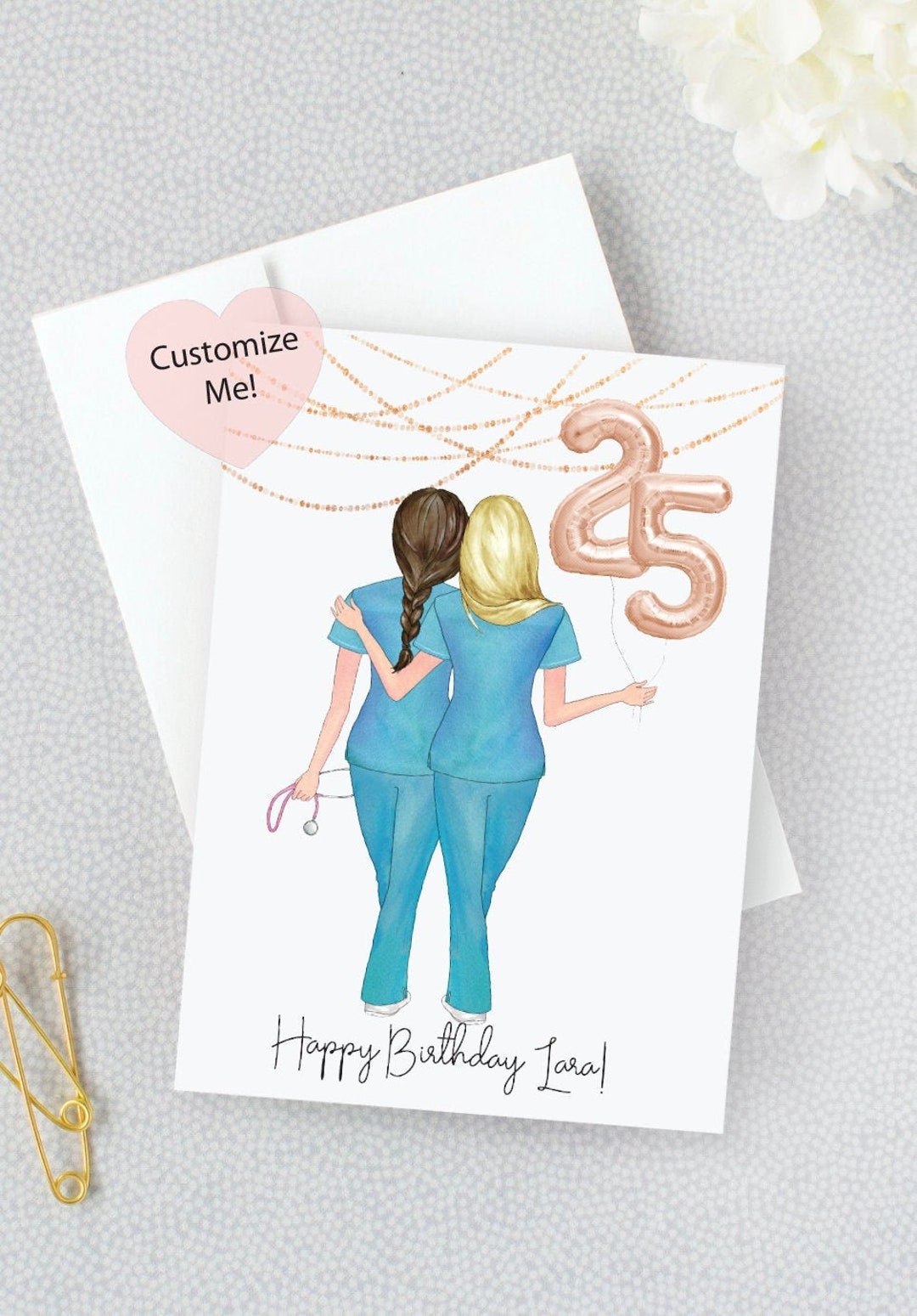 Nurse Birthday Card | Doctor Birthday Card | Essential Workers Medical ...