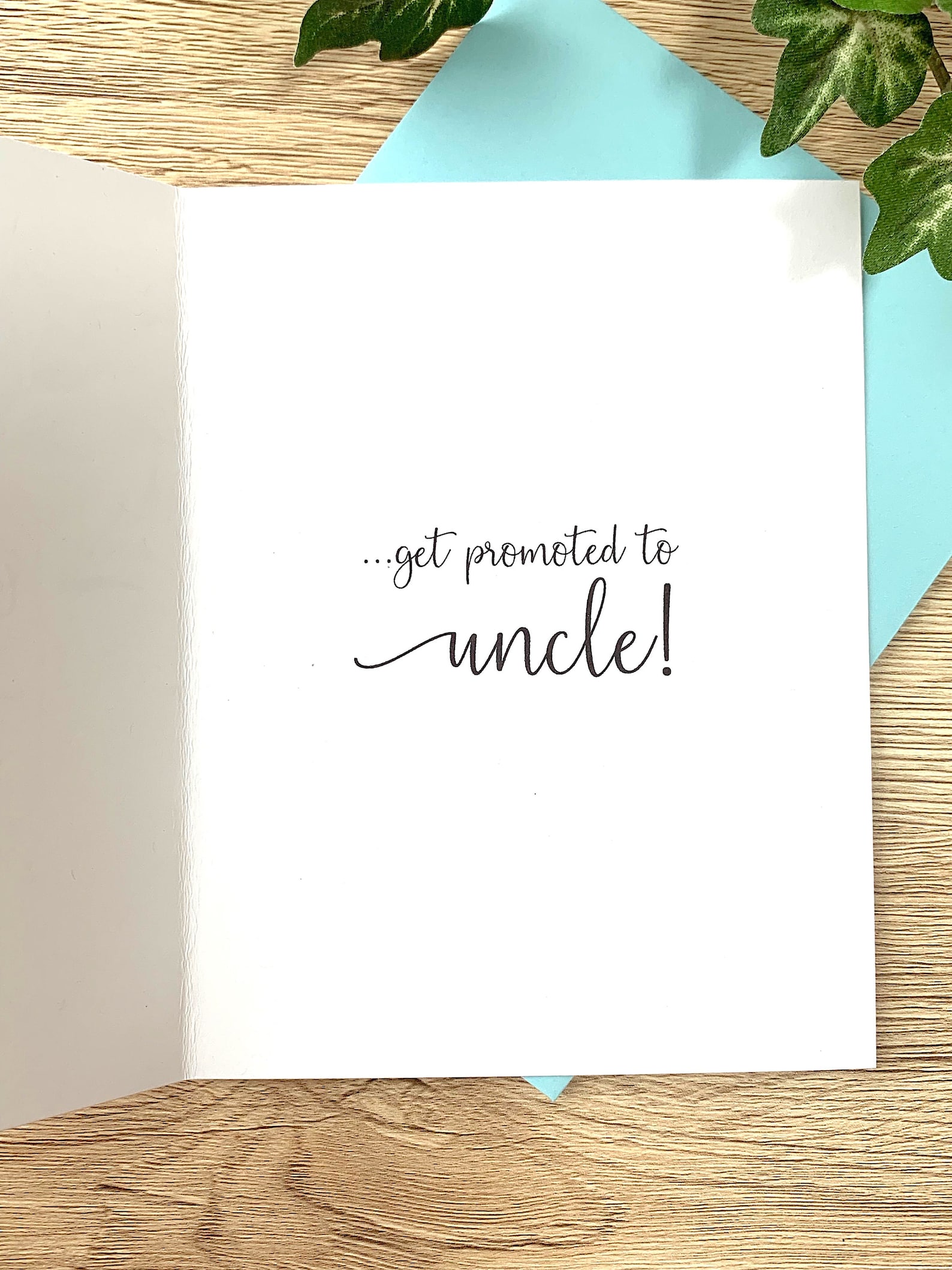 Pregnancy Reveal Card for Brother New Uncle Card Only the | Etsy