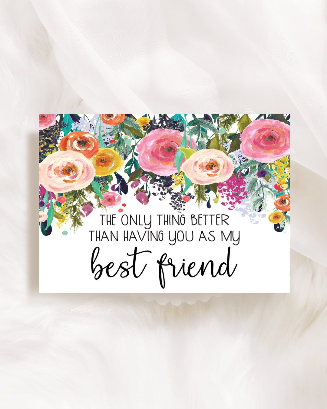 Pregnancy Reveal Card for Best Friend - New Auntie - Only Thing Better ...