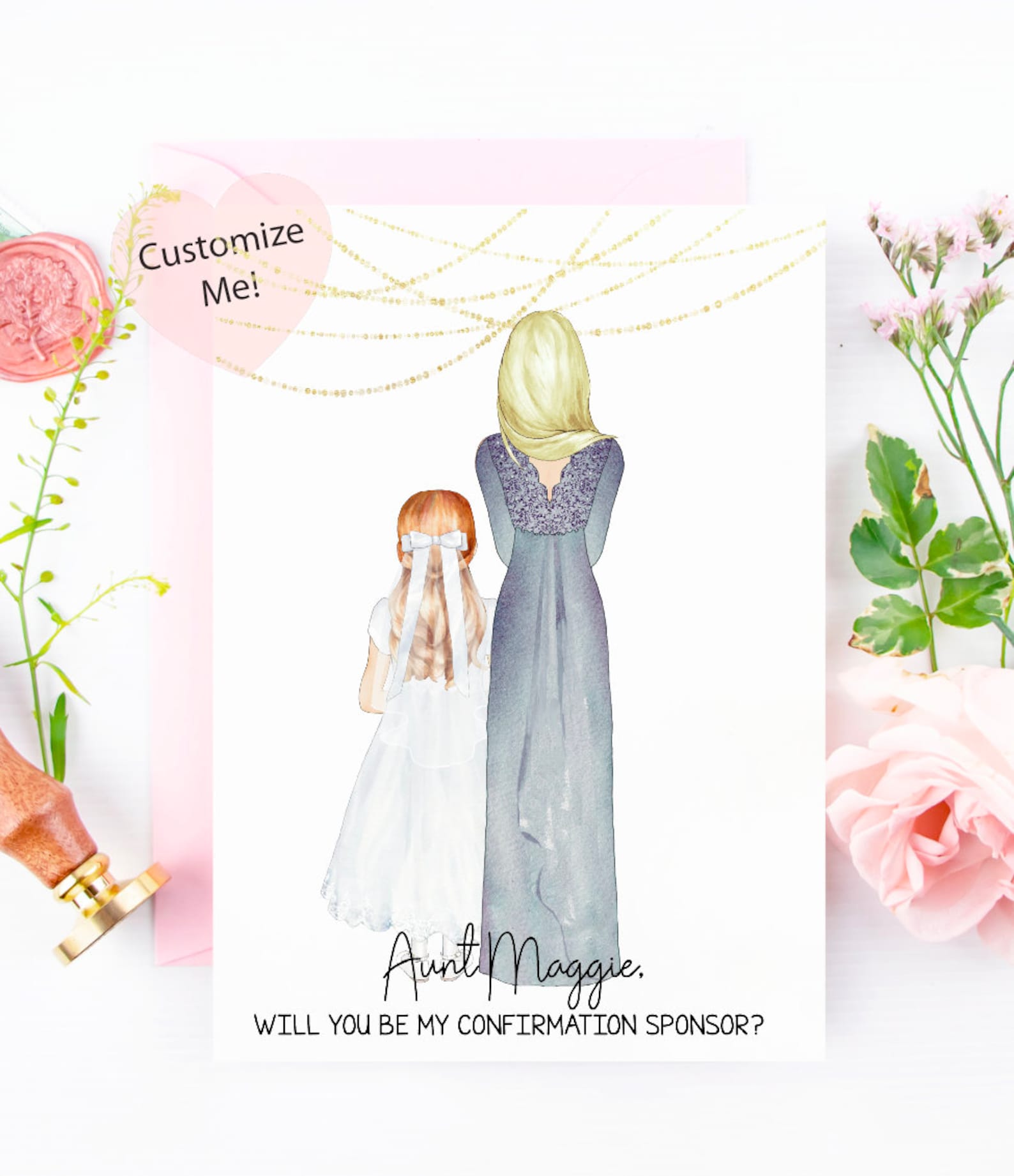 Confirmation Sponsor Proposal Card - Custom Will You Be My Confirmation ...