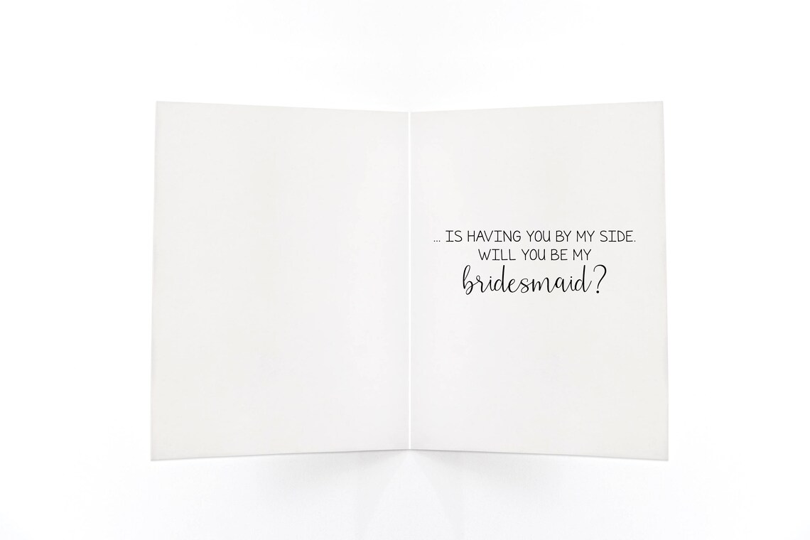 Will You Be My Bridesmaid Proposal Card for Cousin the Only | Etsy