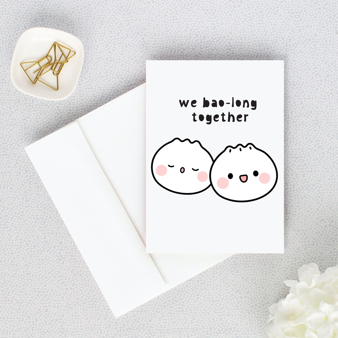 We Bao-long Together, Love, Valentines Day, Anniversay, Sappy Card for ...