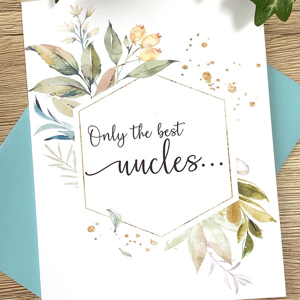 Great Uncle Card - Etsy