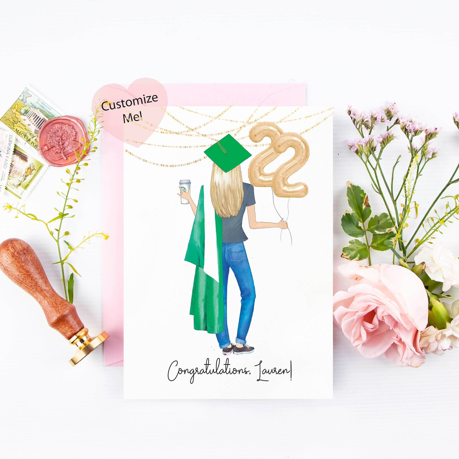 Graduation Card Custom Card for Senior Congratulations - Etsy