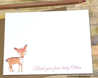 Baby Girl Note Cards | Etsy