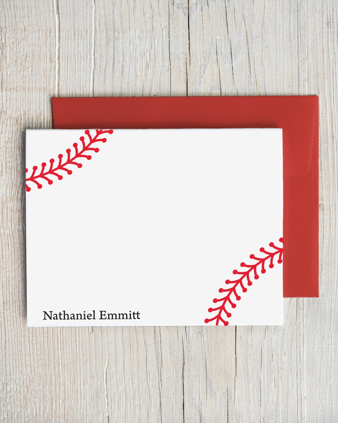 Personalized Baseball Note Cards | Baseball Thank You Cards | Boys ...
