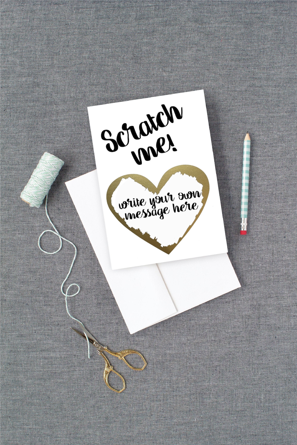 Custom Scratch off Card Scratch off Card With Custom Message | Etsy