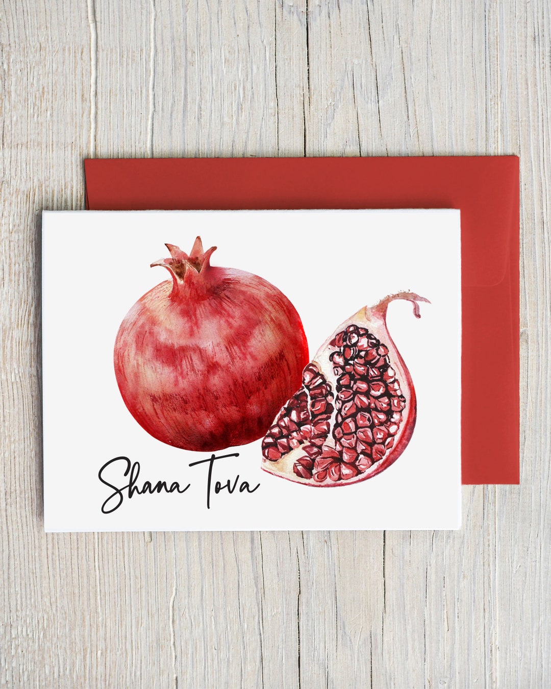 Rosh Hashanah Shana Tova Jewish Holiday Cards | Shana Tova Watercolor ...