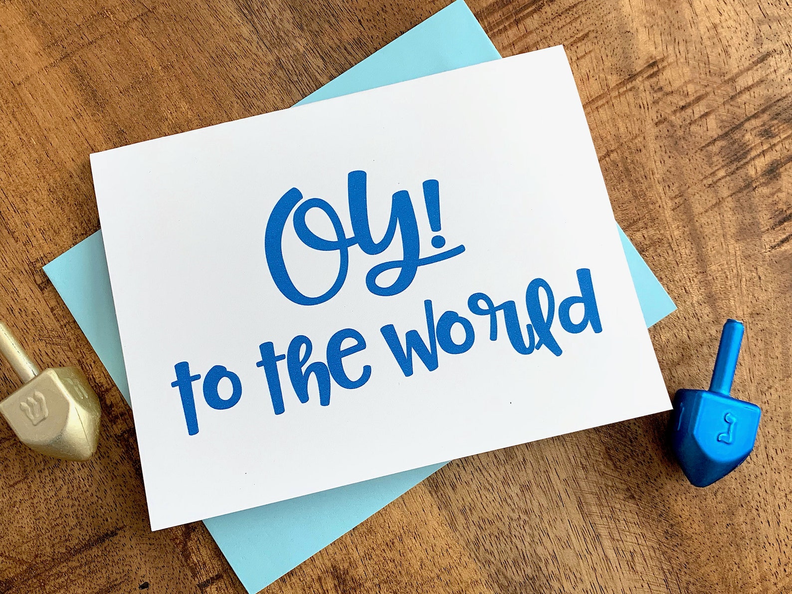 Oy to the World Card Funny Jewish Holiday Card Happy | Etsy